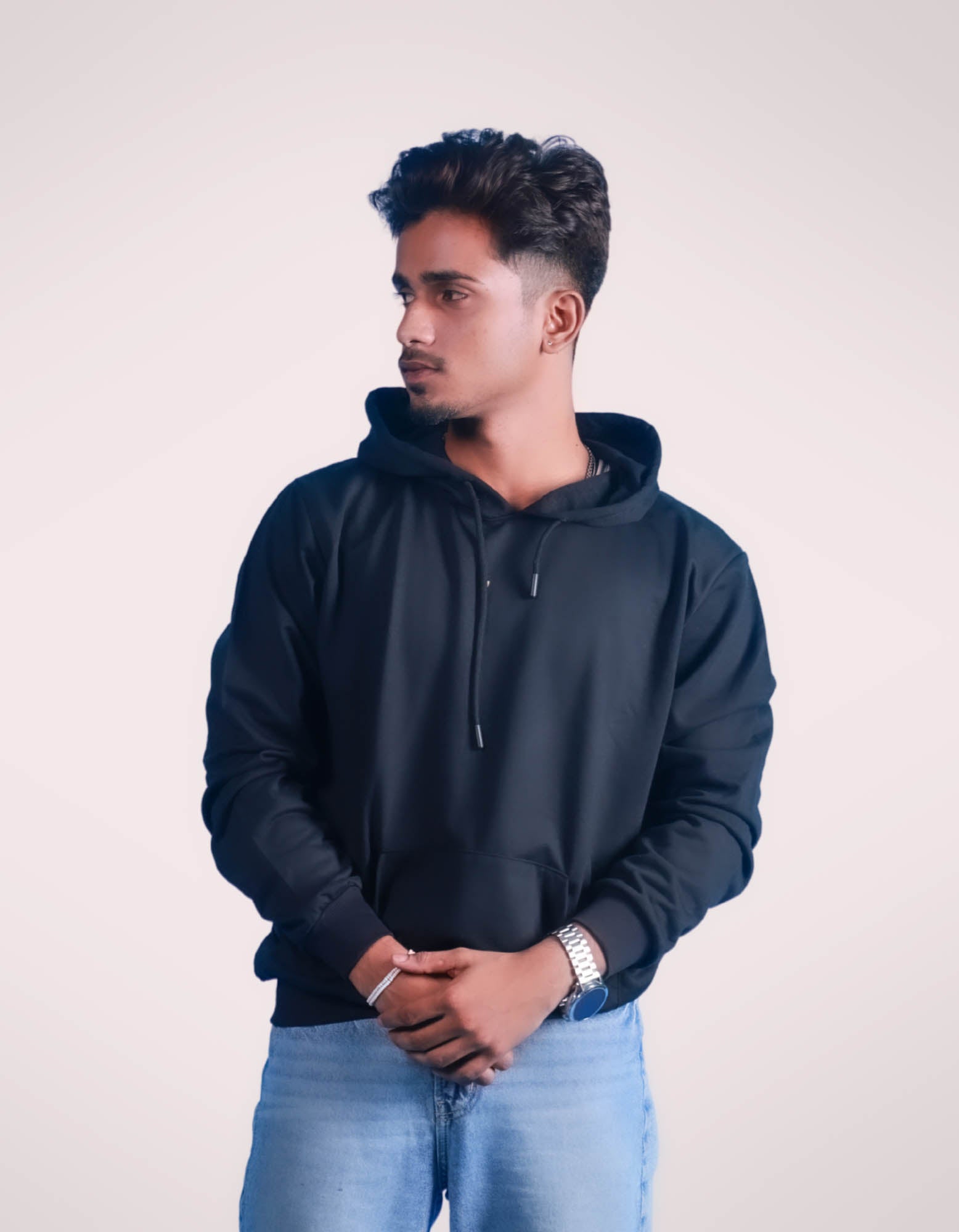 Essential Black Oversized Hoodie – Destiny Clothing